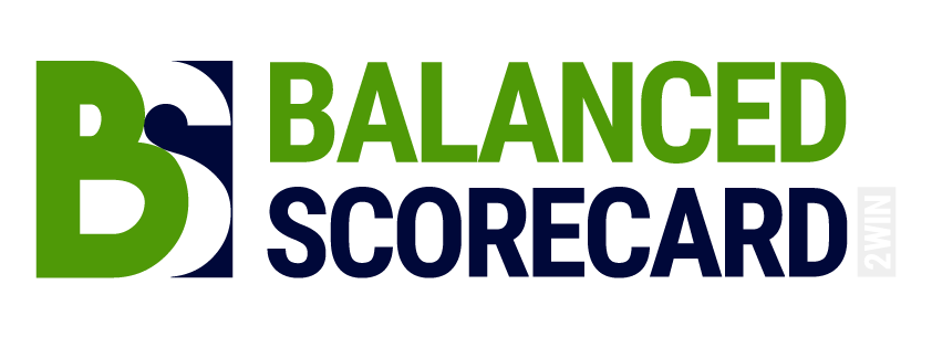 Balance Score Card Logo Balanced Scorecard In 2 Minutes